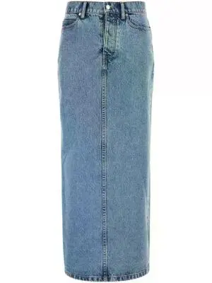 Alexander Wang Embellished Denim Skirt - Blue