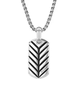 David Yurman Sterling Chevron Tag - Silver