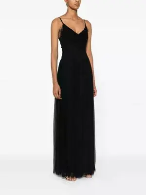 TWINSET Floral Appliqué Maxi Dress