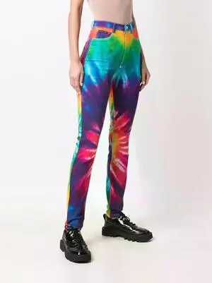 Philipp Plein Tie-dye Print Skinny Jeans