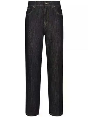 Dolce & Gabbana High-rise Straight Leg Jeans - Blue