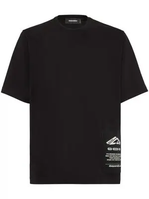 Dsquared2 Icon Graphic-print Cotton T-shirt - Black