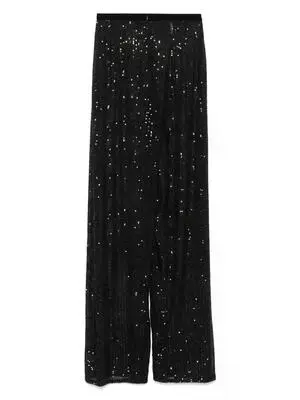 ATU BODY COUTURE Sequinned Palazzo Trousers