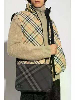Burberry Checked Tote Bag