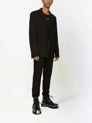 Dolce & Gabbana Heraldic-patch Single-breasted Blazer