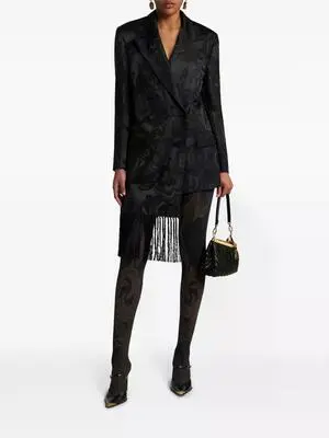 Etro Metallic-jacquard Tights