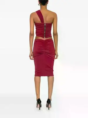 MITILIANE COUTURE Cut-out Detail Knotted Midi Dress