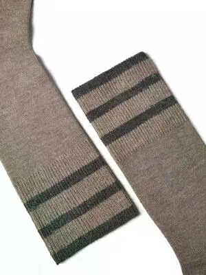 Brunello Cucinelli Stripe-detailing Socks - Brown