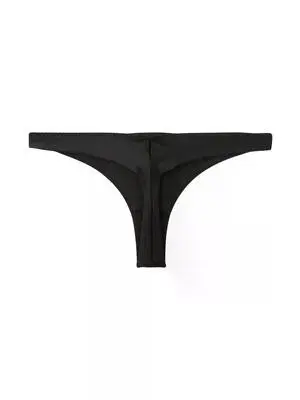 FLEUR DU MAL Luxe Thong - Black