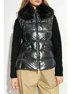 Moncler Shearling-collar Down Vest