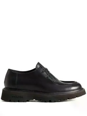 Woolrich Leather Derby Shoes With Lace Fastening - Black