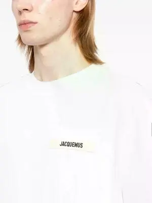 Jacquemus Le T-shirt Gros Grain Top - White