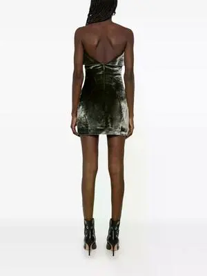 MUGLER Velvet Bustier Mini Dress