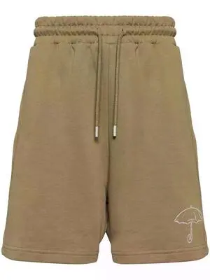 FLANEUR Logo Detail Cotton Shorts