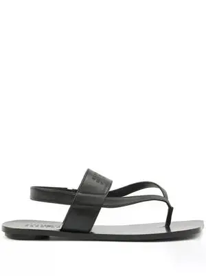 MAISON MARGIELA Leather Logo Debossed Sandals