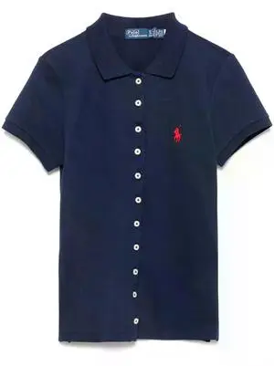Polo Ralph Lauren Embroidered Polo Shirt - Blue