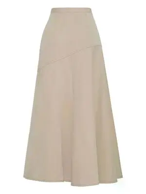 Adam Lippes Draped Midi Skirt
