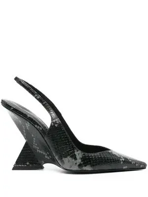 Attico The Attico Cheope Pumps With Sculptural Heel Black