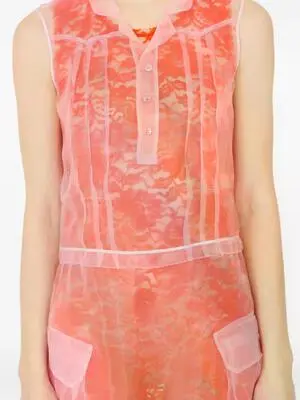 MAISON MARGIELA Layered Midi Dress - Orange