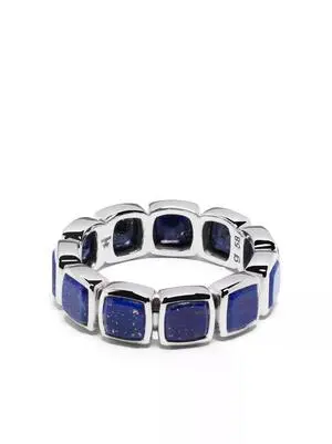 Tom Wood Sterling Cushion Lapis Lazuli Ring - Silver