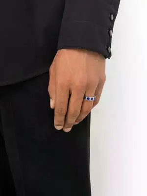 Tom Wood Sterling Cushion Lapis Lazuli Ring - Silver