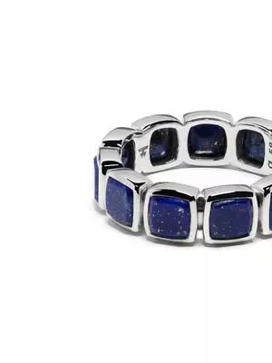 Tom Wood Sterling Cushion Lapis Lazuli Ring - Silver