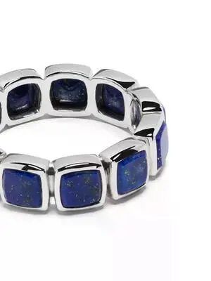 Tom Wood Sterling Cushion Lapis Lazuli Ring - Silver