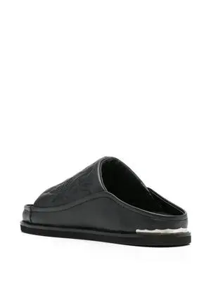 TOGA VIRILIS Embroidered Leather Sandals