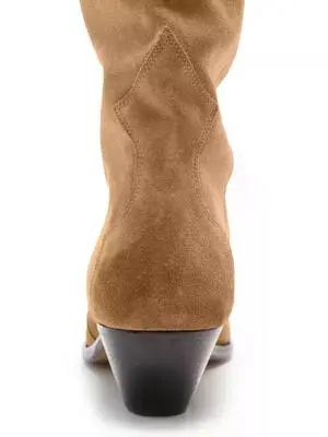 Isabel Marant Étoile Suede Cowboy Boots - Neutrals