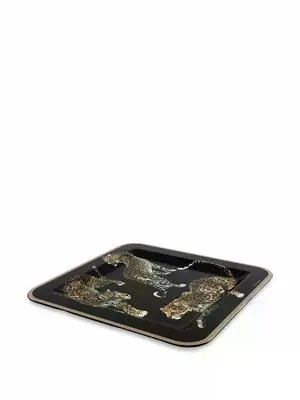 Dolce & Gabbana Medium Leopard-print Wood Tray