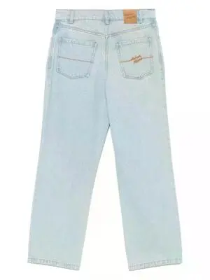 Maison Kitsuné Logo Embroidered Jeans