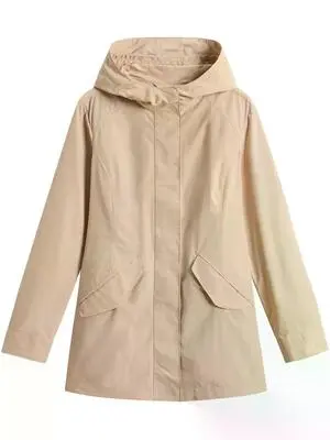 Woolrich Hooded Parka Coat - Neutrals