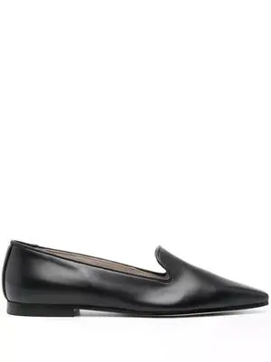Fabiana Filippi Rhinestone-embellished Leather Loafers - Black