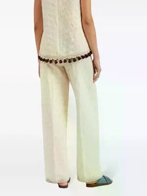 La DoubleJ La Comasca Jacquard Wide-leg Trousers