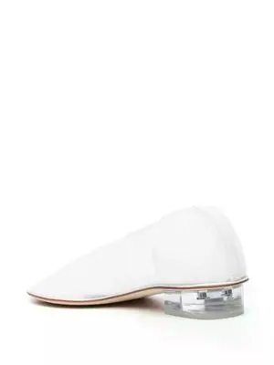 Studio Amelia Vestige Ballerina Flats With Transparent Block Heel
