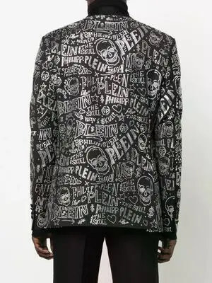 Philipp Plein Logo-embellished Single-breasted Blazer