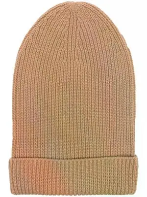 Fabiana Filippi Ribbed Beanie - Brown