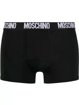 Moschino Logo Boxers - Black