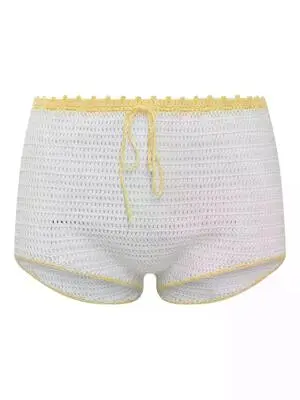 MIXIK Crochet-knit Shorts