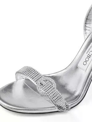 JIMMY CHOO 95mm Tabatha Crystal Embellished Sandals
