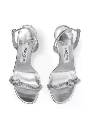 JIMMY CHOO 95mm Tabatha Crystal Embellished Sandals