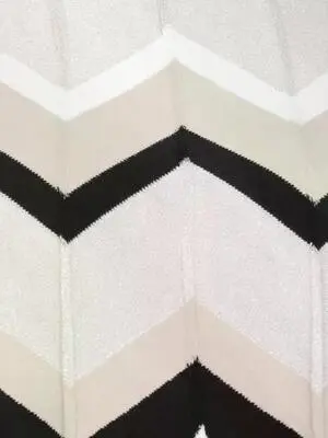 D.exterior Plissé Zigzag Print Tank Top