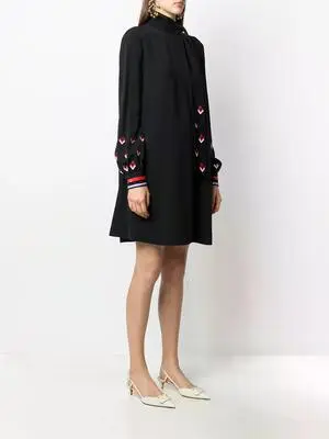 Valentino Garavani Sequin-detail Long-sleeve Dress