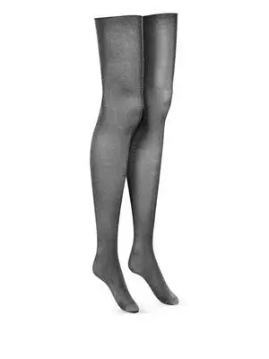 MAISON CLOSE Lurex Detail Stockings - Silver
