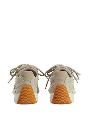 GIUSEPPE ZANOTTI Taupe Suede Lace-up Low-top Sneakers - Grey