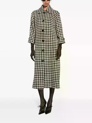 Dolce & Gabbana Houndstooth Trench Coat