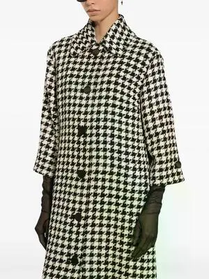 Dolce & Gabbana Houndstooth Trench Coat