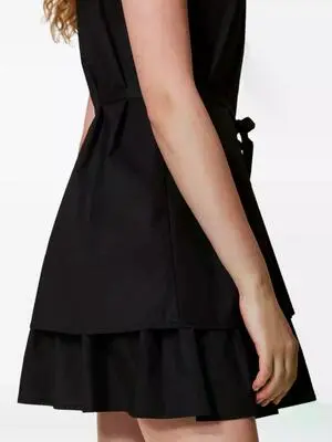TWINSET Sleeveless Belted Layered Dress
