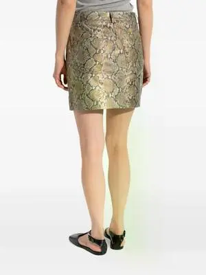 GESTUZ Animal Print Mini Skirt