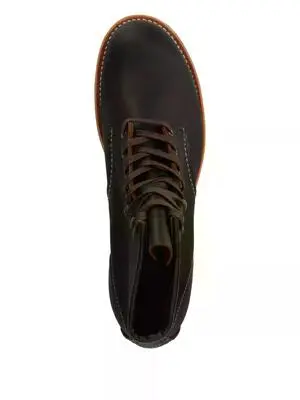 Red Wing Lace Up Leather Boots - Black